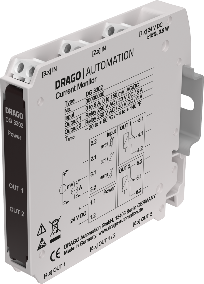 Current Monitor DG 3302 / DG 3382 - DRAGO Automation GmbH